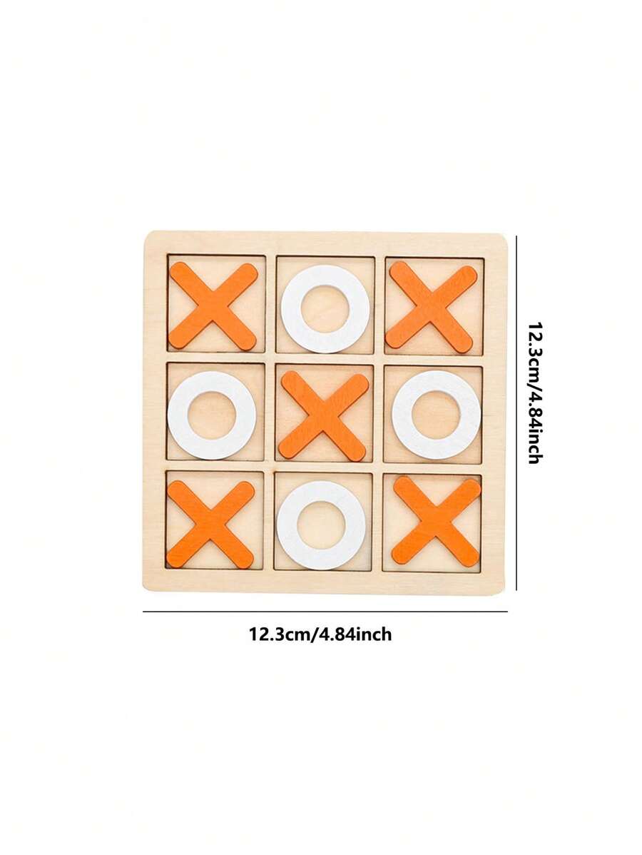 1pc Wooden Tic Tac Toe Game Board, Early Education Puzzle Logic ...