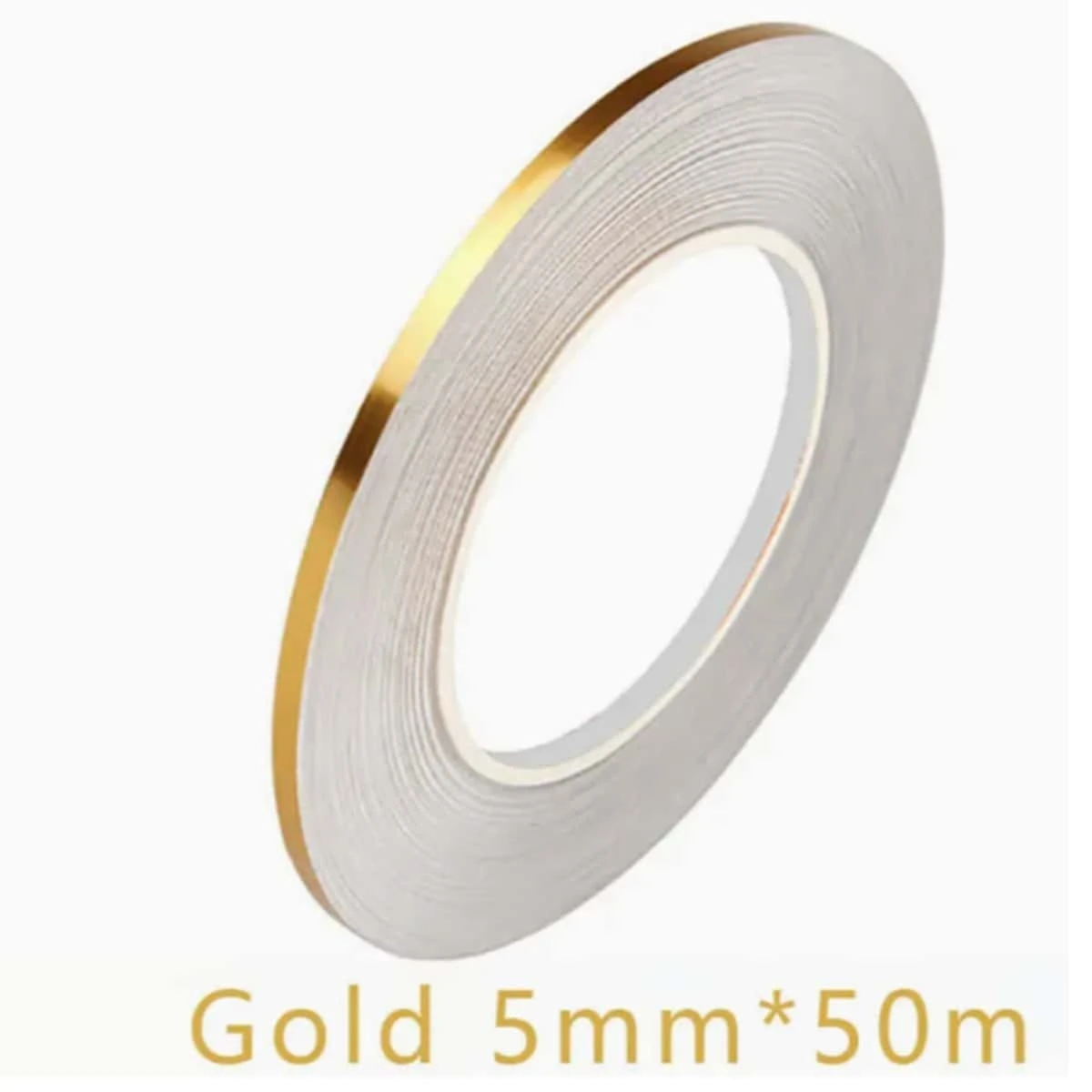 50m Brushed Golden Silvery Floor Edging Stickers - Durable Waterproof ...