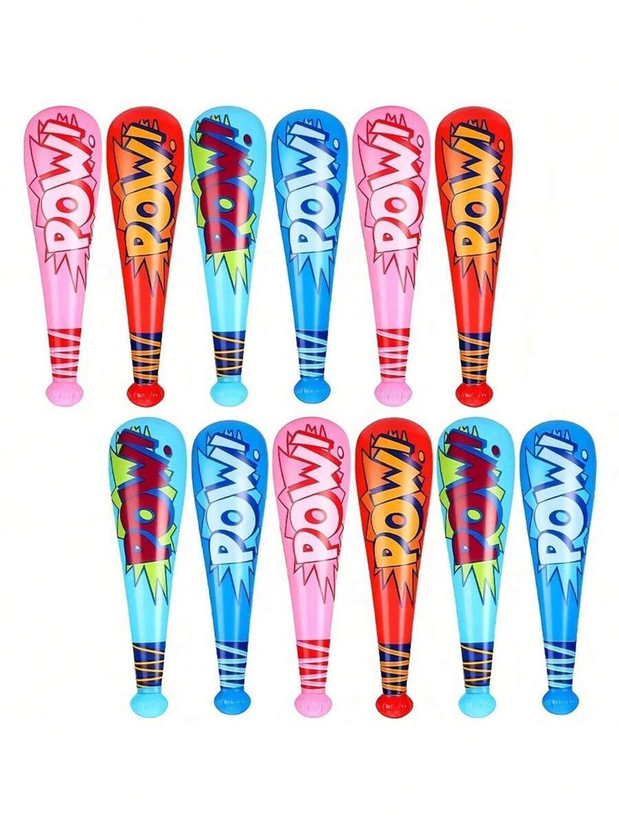 Summer Pool Inflatable Baseball Bat Inflatable Stick Colorful Refueling ...