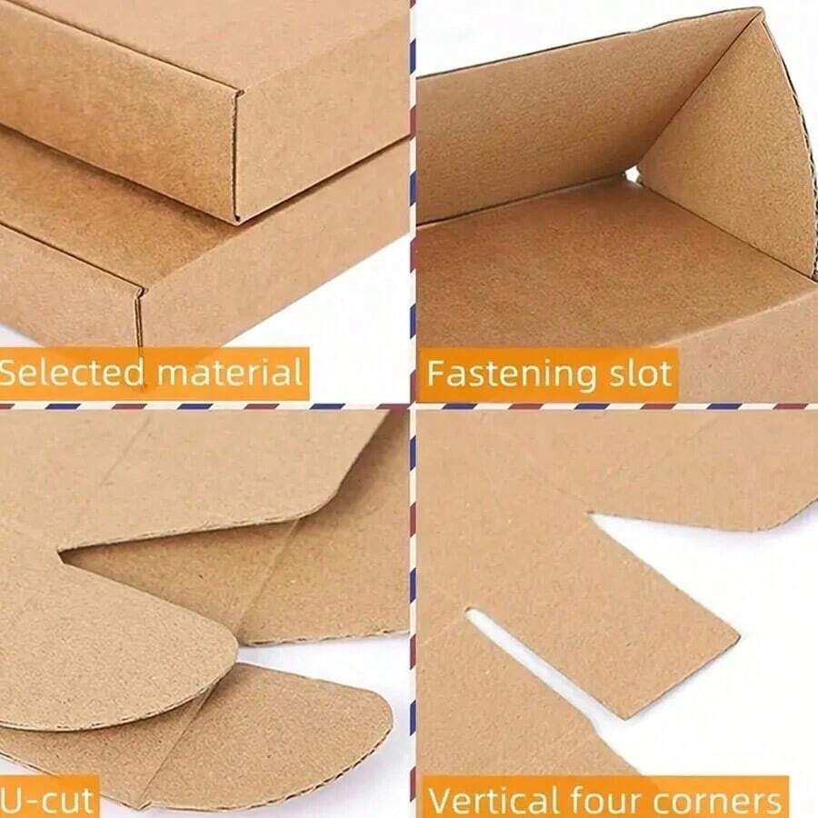 10 Small Item Transport Box, Brown Corrugated Cardboard Mailing Box ...