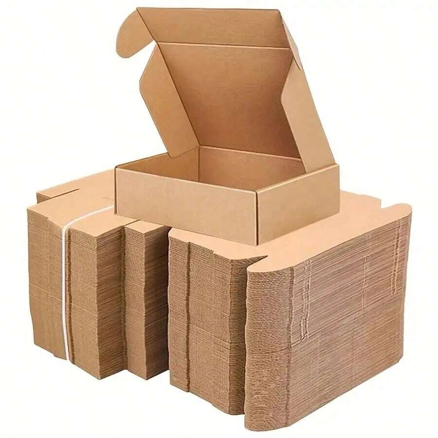 10 Small Item Transport Box, Brown Corrugated Cardboard Mailing Box ...