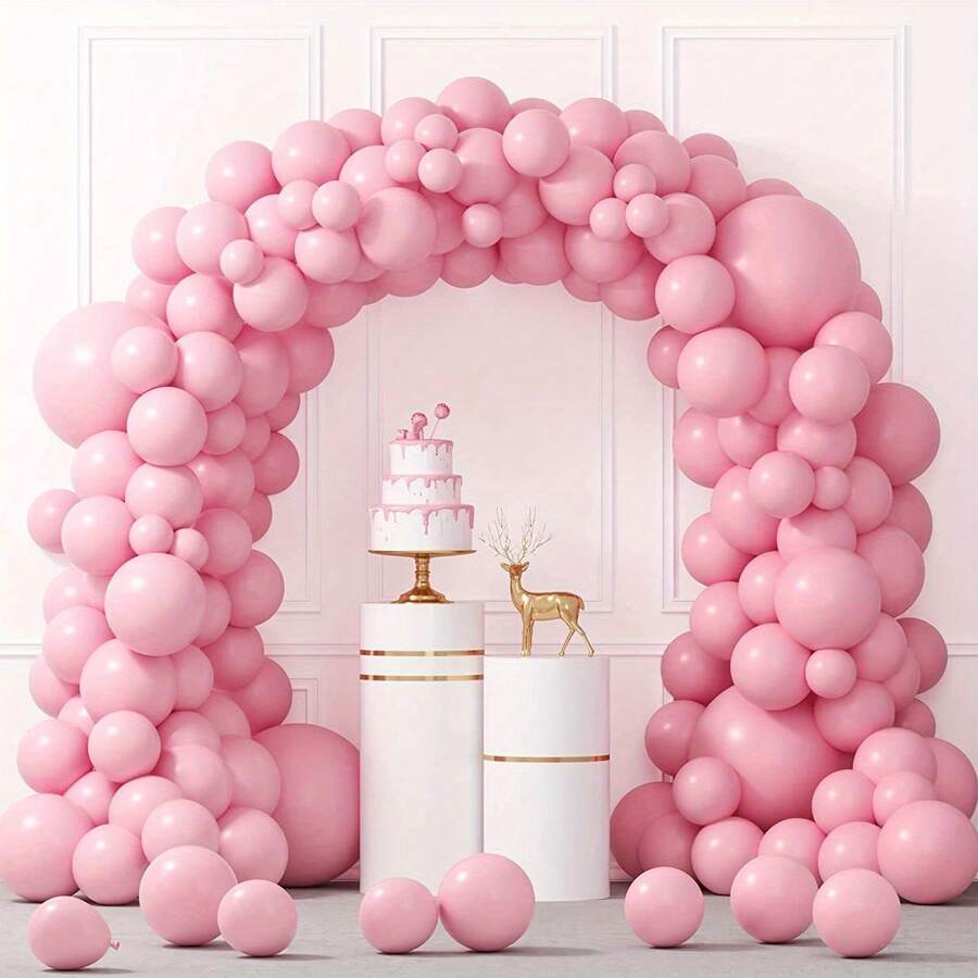 Pink Balloons 18 12 10 5 Inch Different Sizes Light Pink Balloon ...