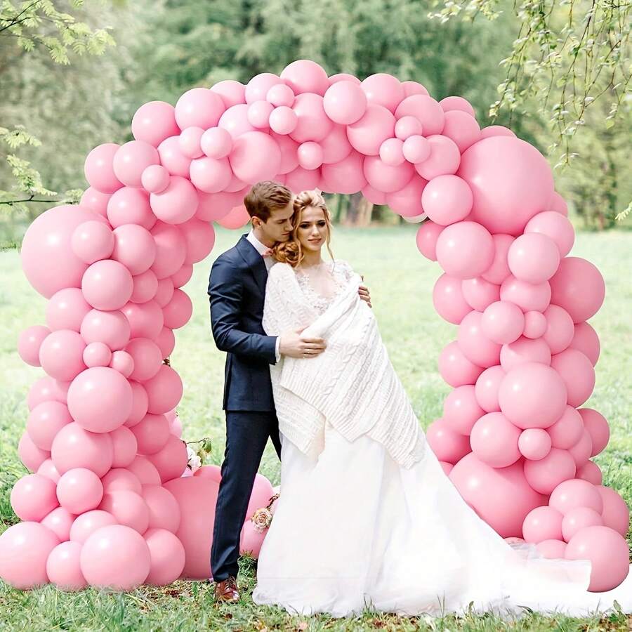 Pink Balloons 18 12 10 5 Inch Different Sizes Light Pink Balloon ...
