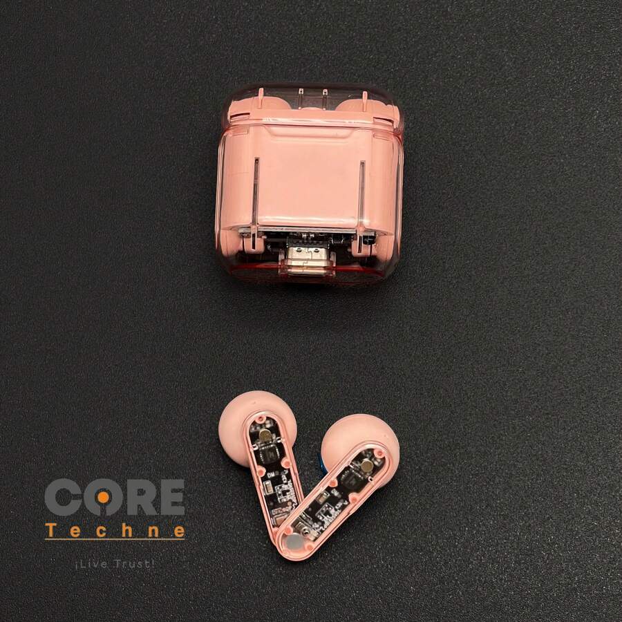 Mini Hands-Free Headphones 540 Bluetooth 5.1 Transparent Rechargeable 6 ...