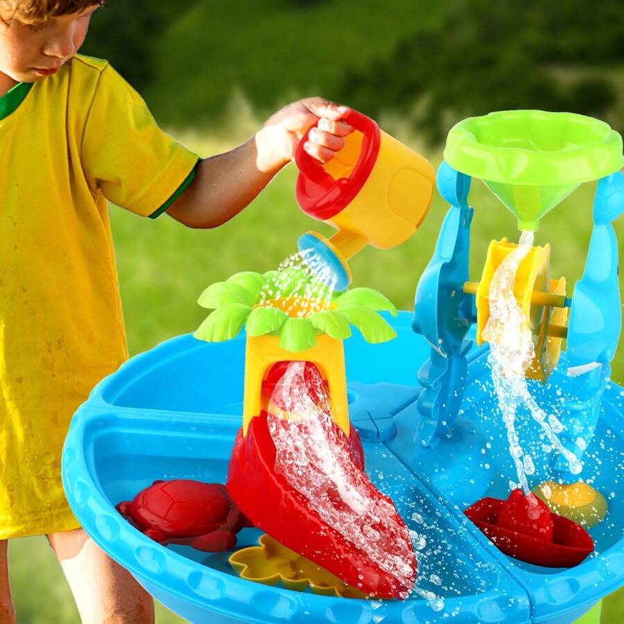 Sand Water Table Beach Summer Toys Sandbox Table Outdoor Activity ...