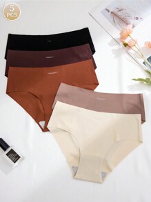 5pcs/Set Women's Nylon V-Shaped Waist Seamless Comfortable Breathable ...