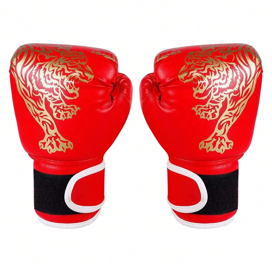 PU Boxing Gloves A Pair, Thick Tiger Gloves Taekwondo Sanda Fitness ...