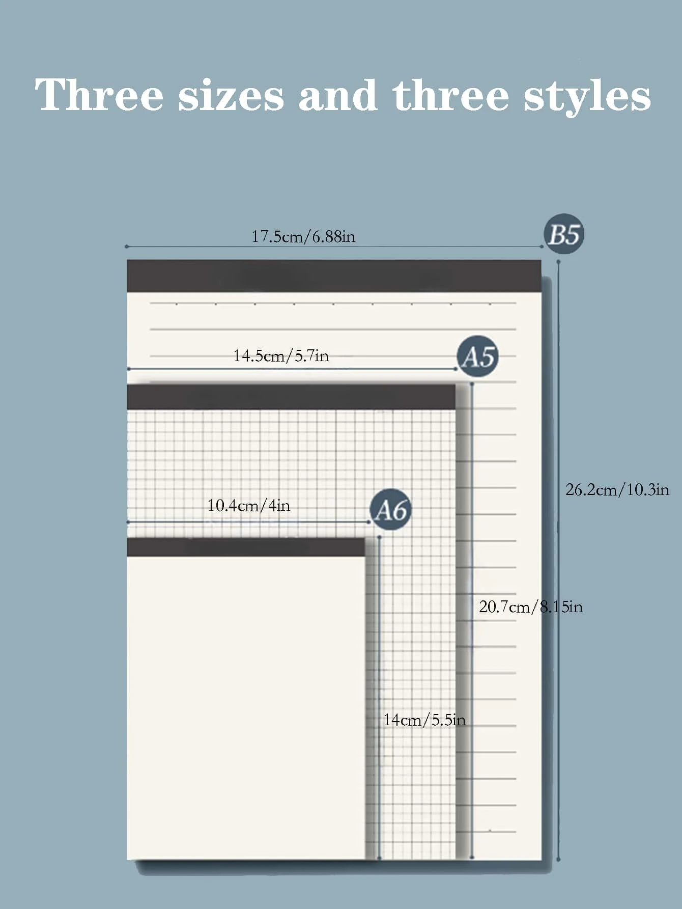 Graph Paper Pad 6.9" X 10.3"/B5, 2 Packs, 4x4 Graph Ruled, Grid Paper ...