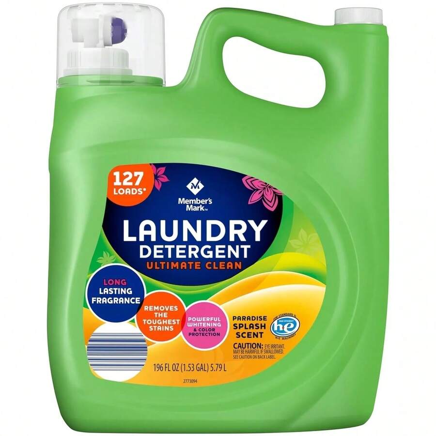 Member's Mark Members Mark Liquid Laundry Detergent Paradise Splash 196 ...