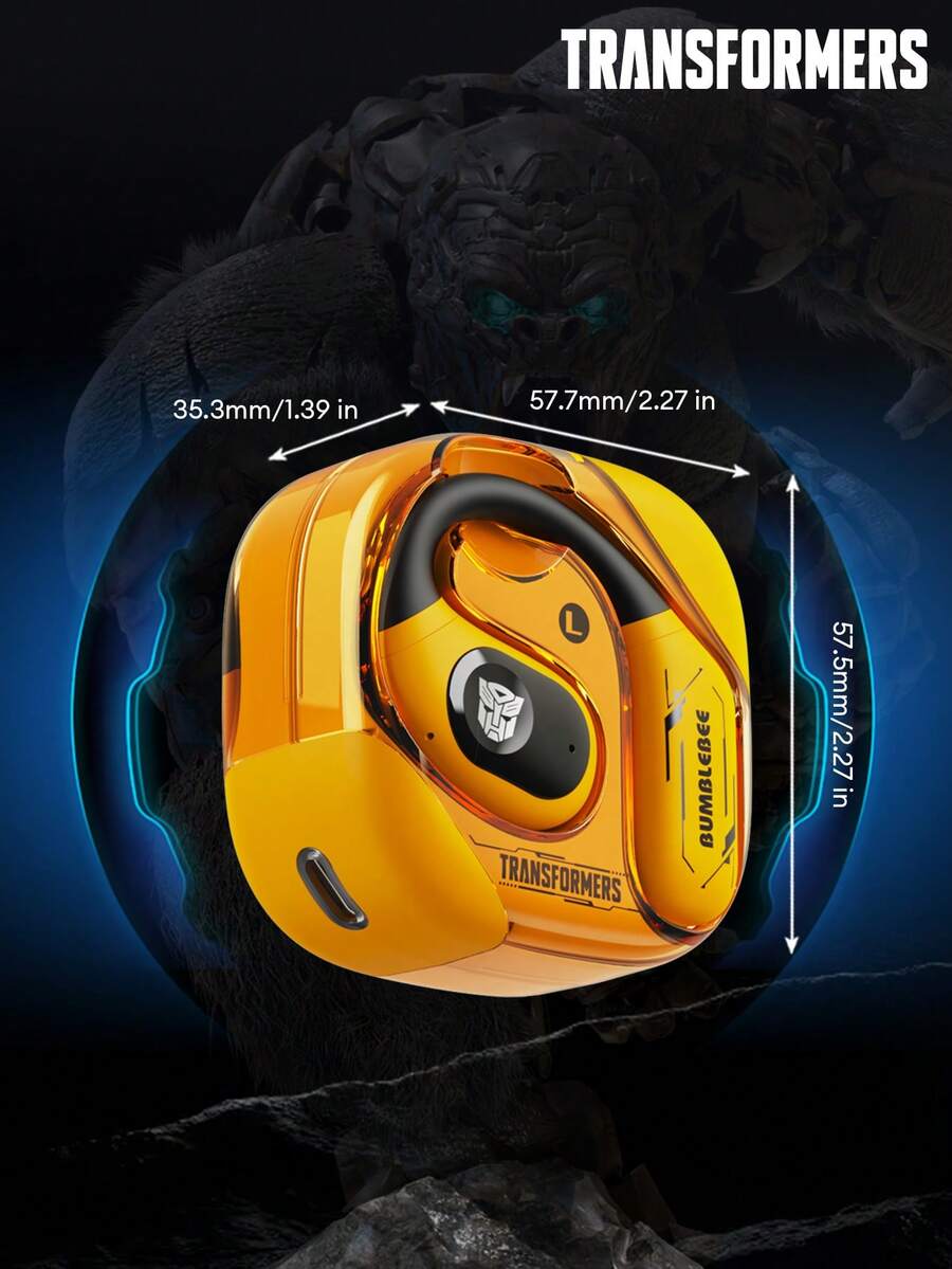 TF-T18 Bumblebee Passive Noise Cancelling Earhook Wireless Headphones ...