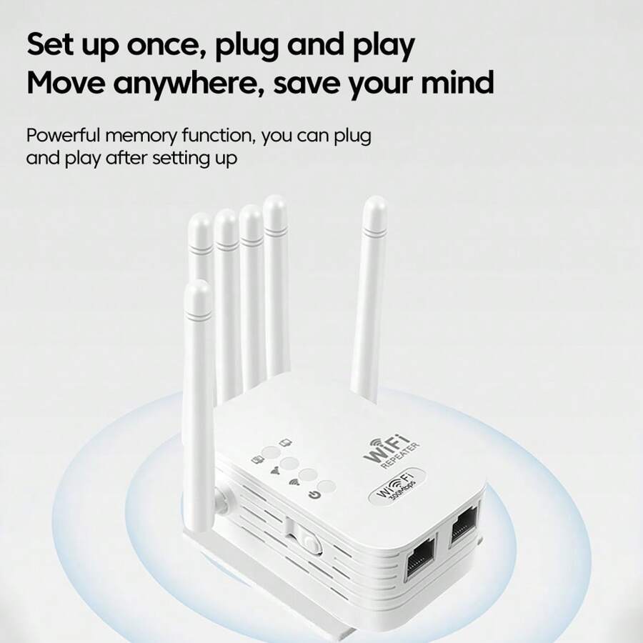 300M Wireless Wi Fi Router WiFi Repeater สัญญาณ WiFi Enhancer ความถี่ ...