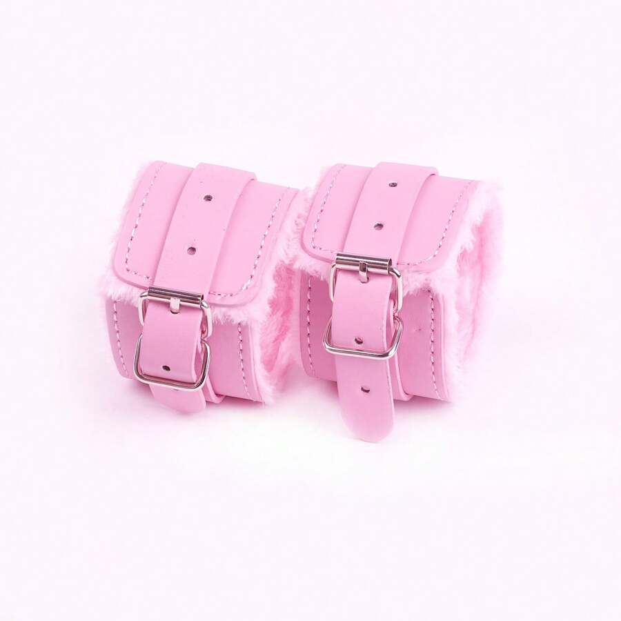 BDSM Bondage Handcuffs, Sexy PU Leather Ankle Cuffs Restraint Kits, SM ...