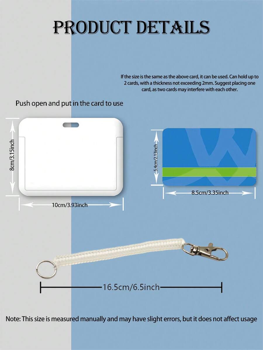 1PC Horizontal Card Holder Ins Creative Cartoon Student Campus Card ...