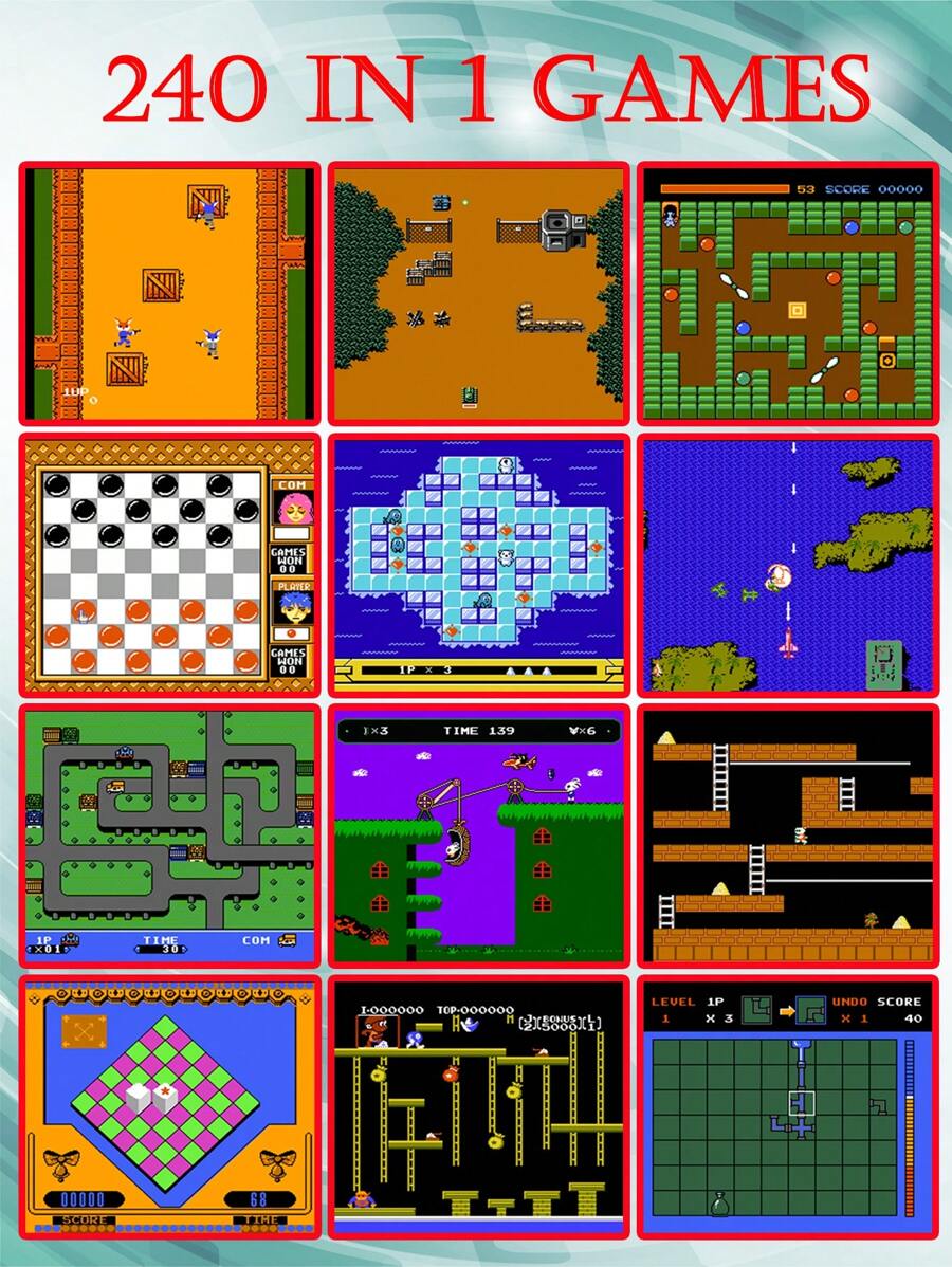 8-Bit Mini Arcade Mini Handheld Game Machine Nostalgic Retro Game ...