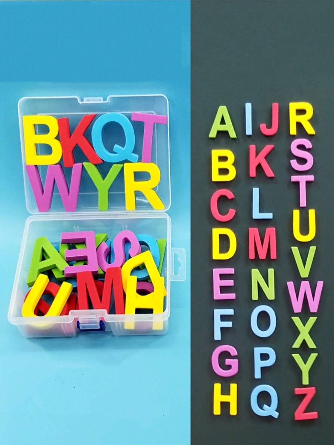 1pc Magnetic English Alphabet EVA Foam Upper And Lower Case Letters And ...