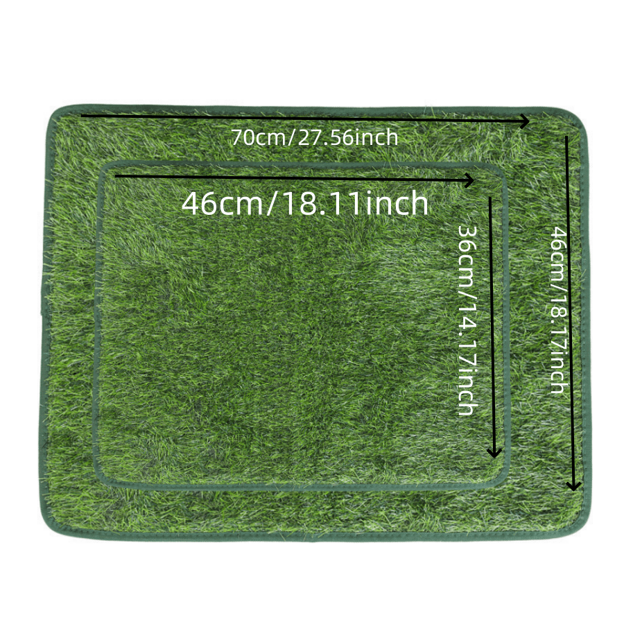 Washable Pet Dog & Cat Artificial Grass Pee Pad, Reusable Dog Pee Mat ...