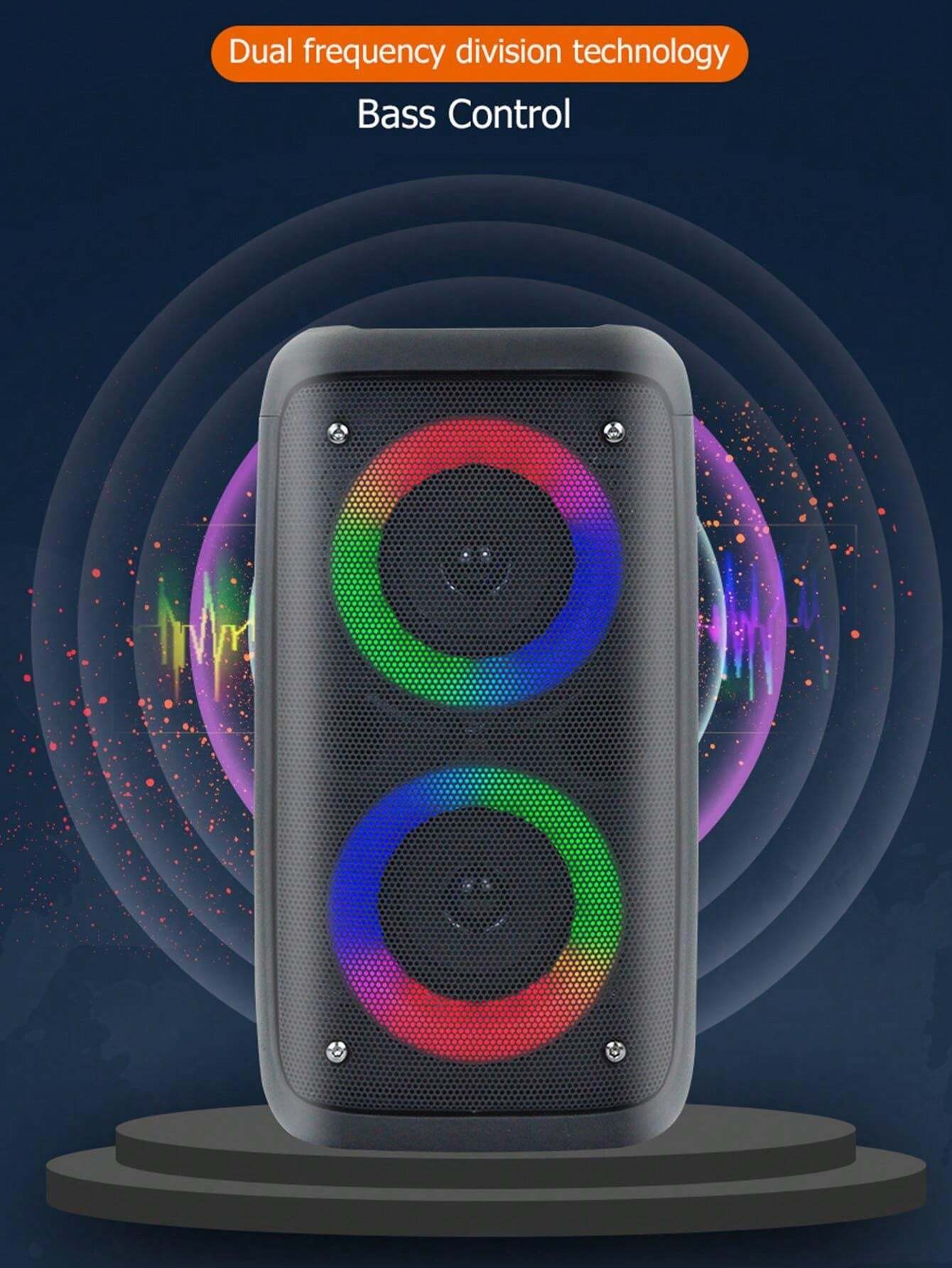 Kinglucky KTS-1265 draadloze luidspreker met subwoofer, grote boombox ...