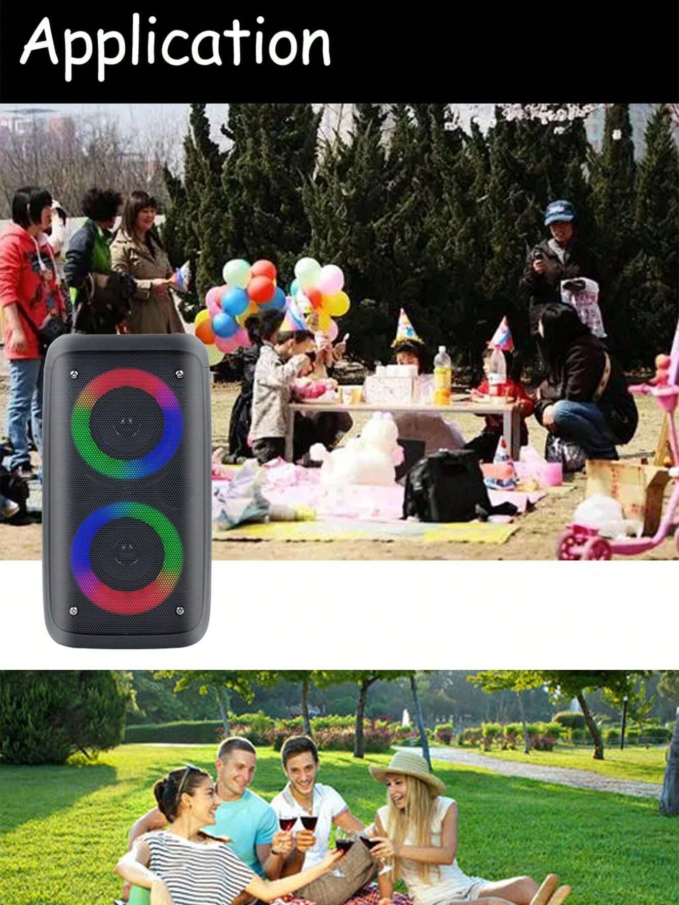 Kinglucky KTS-1265 draadloze luidspreker met subwoofer, grote boombox ...