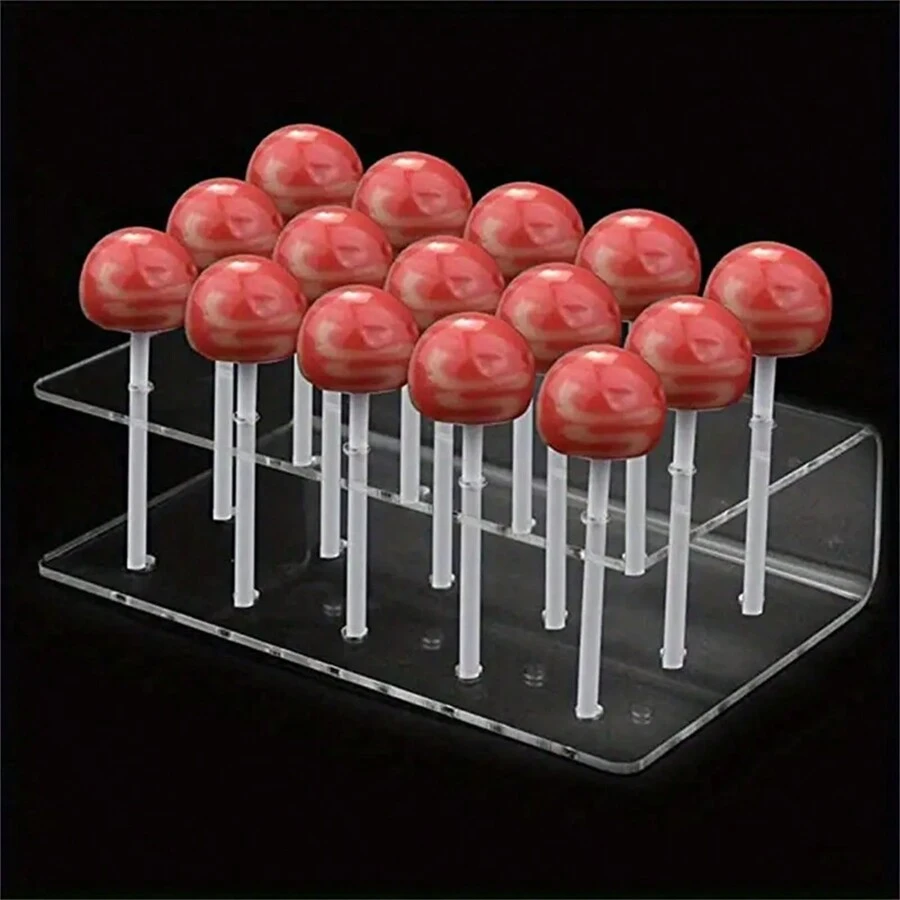 Acrylic Lollipop Holder - 15 Holes Clear Jack Design For Wedding And ...