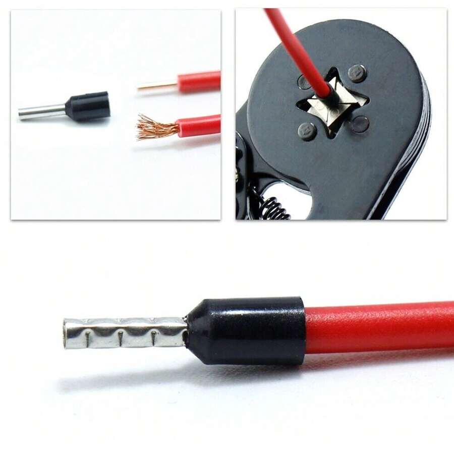 Tubular Terminal Crimping Pliers Twin Wire Tubular Pre-Insulated ...