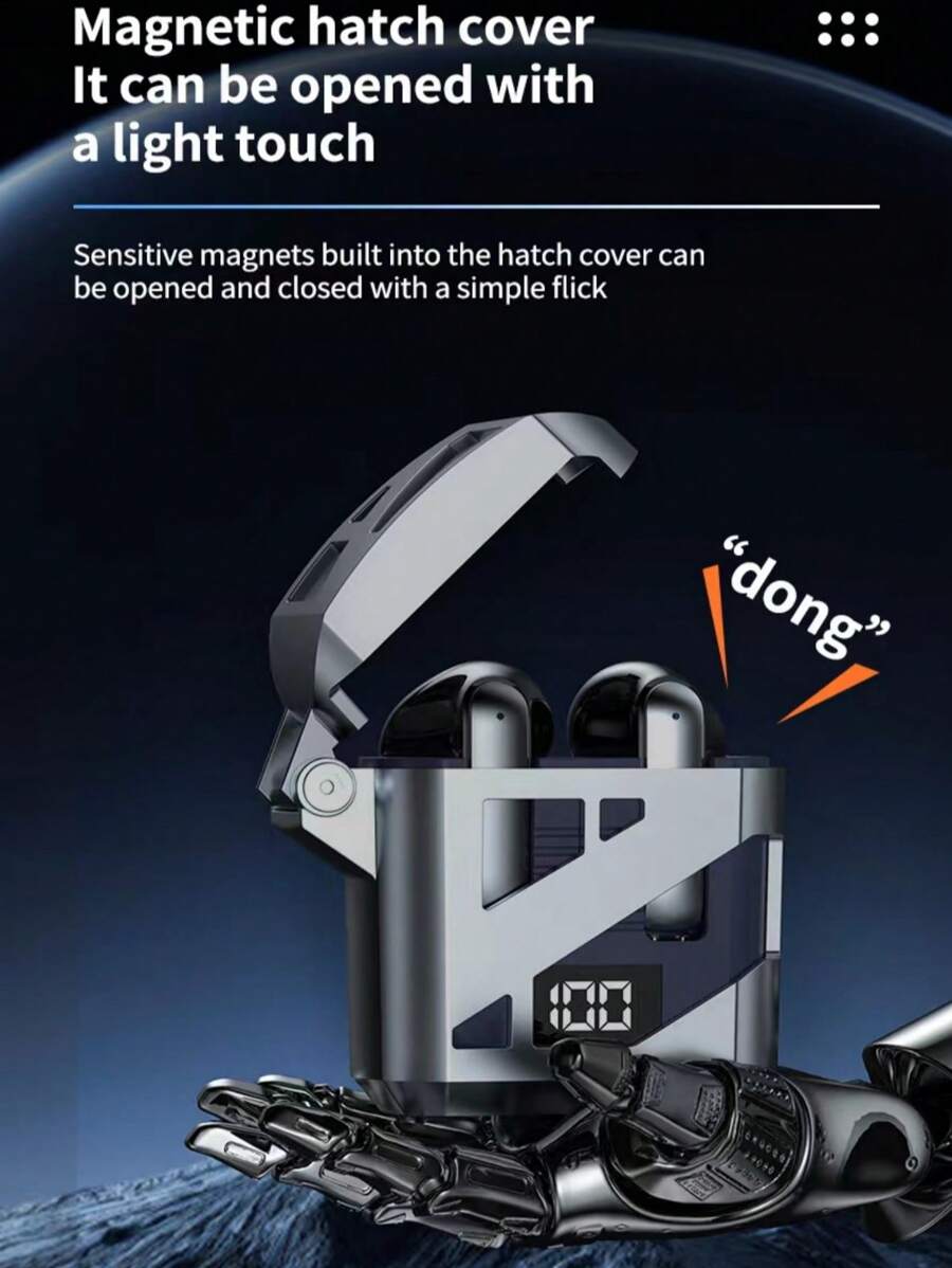 Écouteurs de sport sans fil style mecha, écouteurs bluetooth esport ...