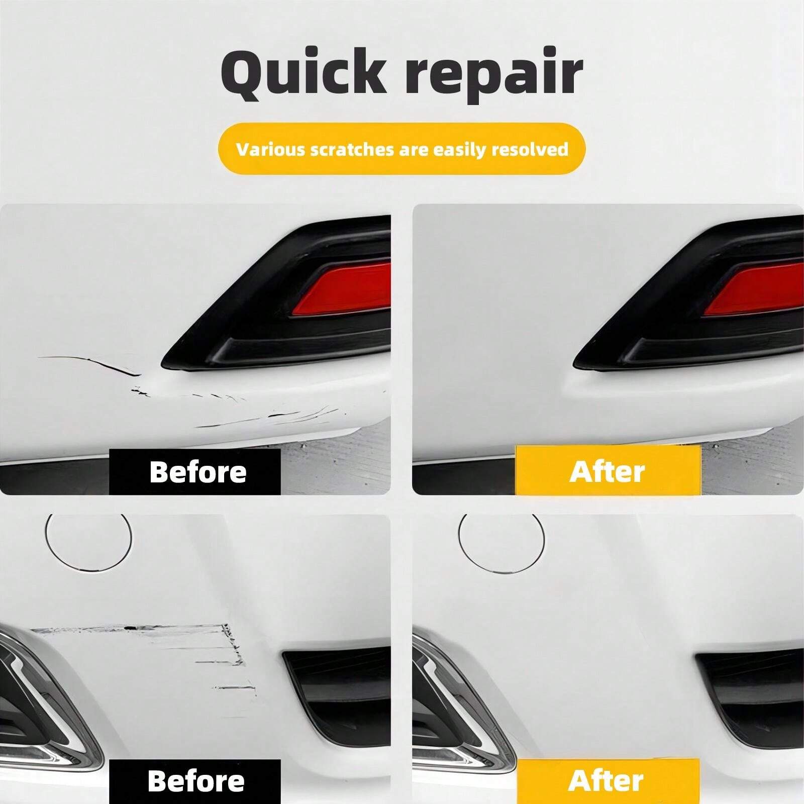 Lápiz de retoque de pintura negra para reparar rayones de coches con ...