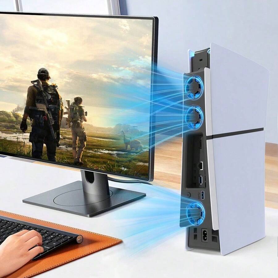 TOPWOLF TOPWOLF Cheaper Price PS5 SLIM USB COOLING FAN FOR PS5 SLIM ...
