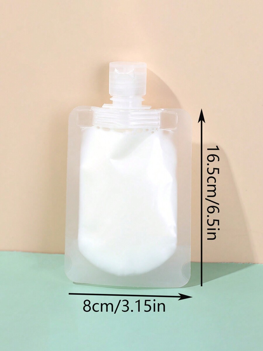 2PCS Travel Refillable Flat Bag Shampoo Liquid Lotion Dispensing Bag ...