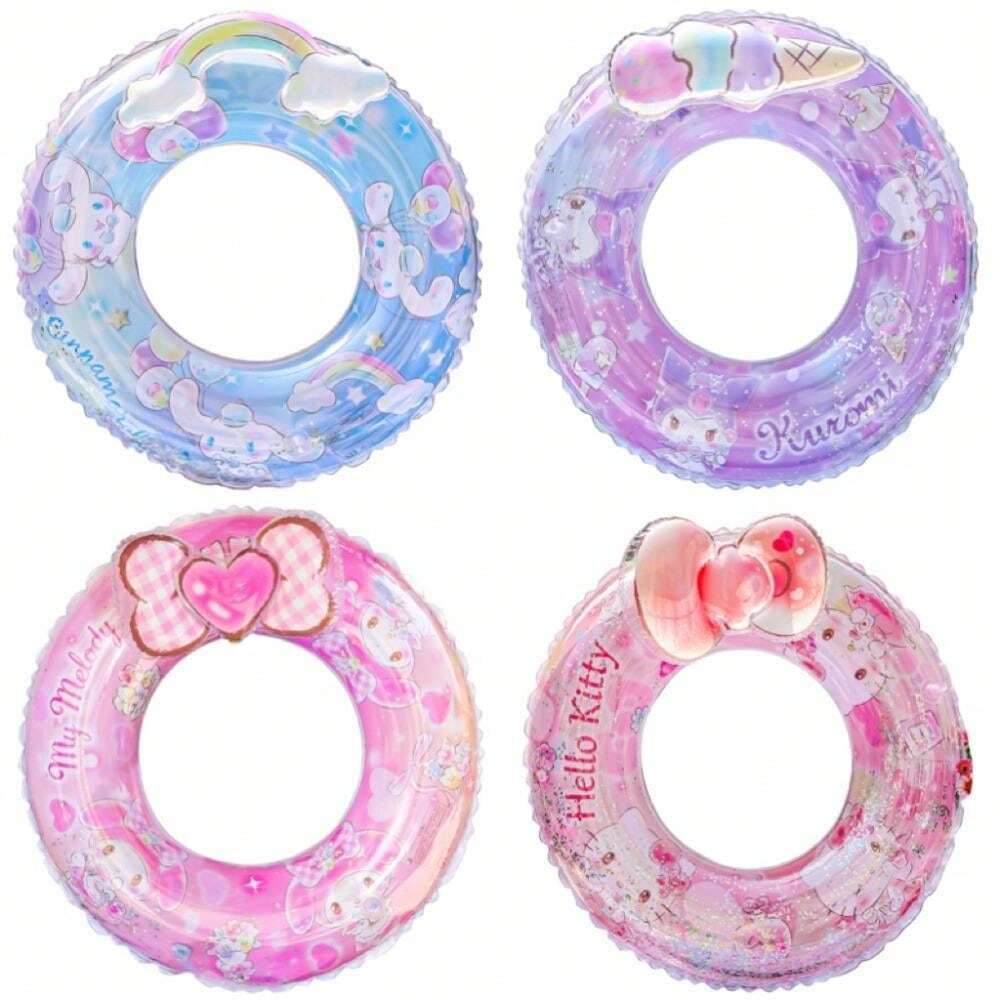 1/4pcs/Set Y2k Melody Pom Pom Purin Inflatable Swim Ring - Fun Cartoon ...