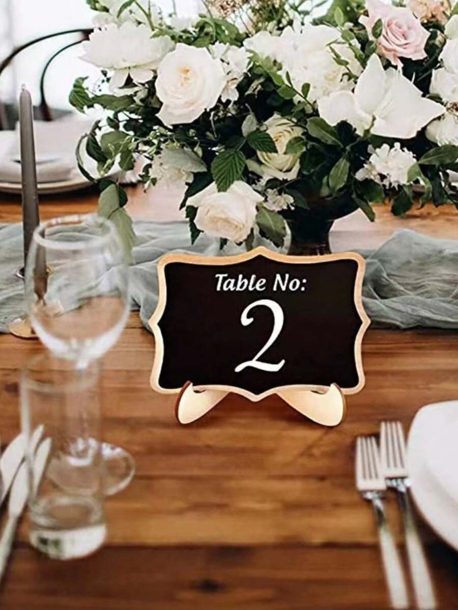 20pcs Mini Wave-Edged Chalkboard Table Signs Suitable For Birthday ...