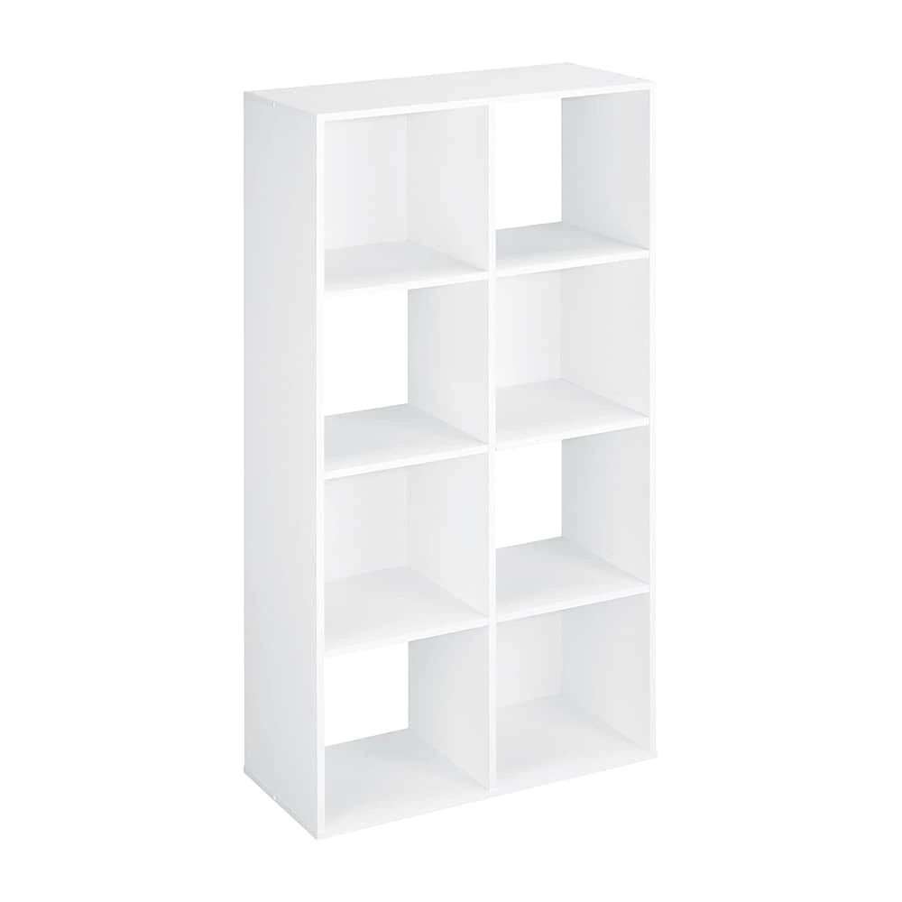 ClosetMaid Cubeicals 8 Cube Storage Shelf Organizer Bookshelf Stackable ...