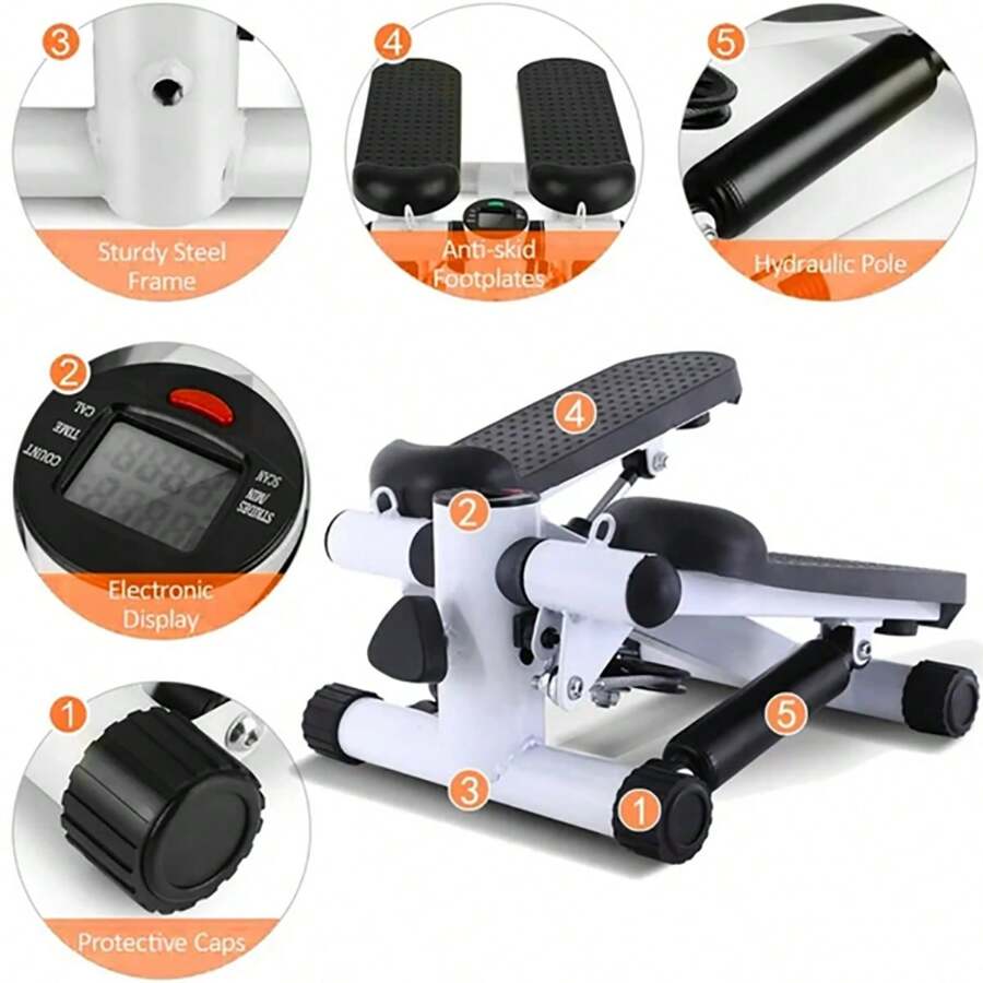 Steppers For Exercise, Stair Stepper With Resistance Bands, Mini ...