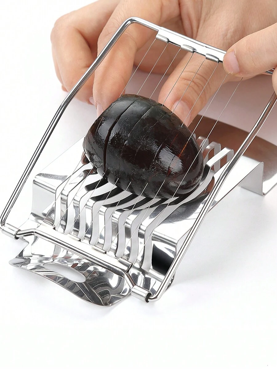 304 Stainless Steel Egg Slicer, Multi-Function Egg Cutter Divider For ...