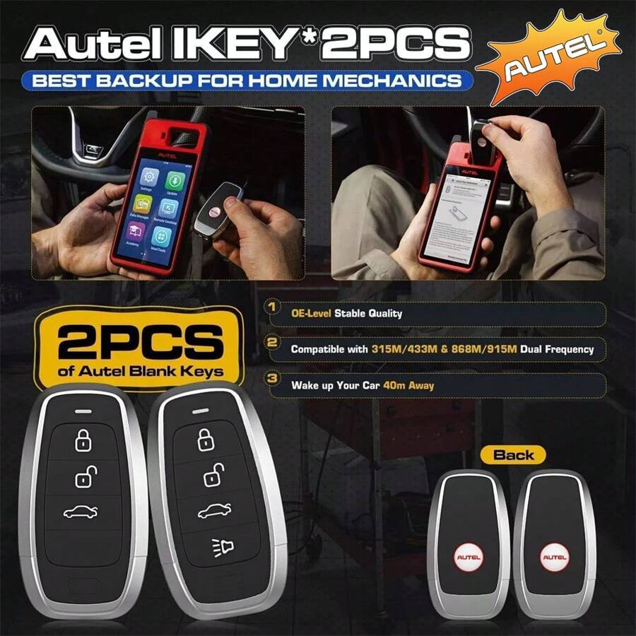 Autel MaxiIM KM100X Key Fob Programming Tool, As KM100 KM100E 2024 ...