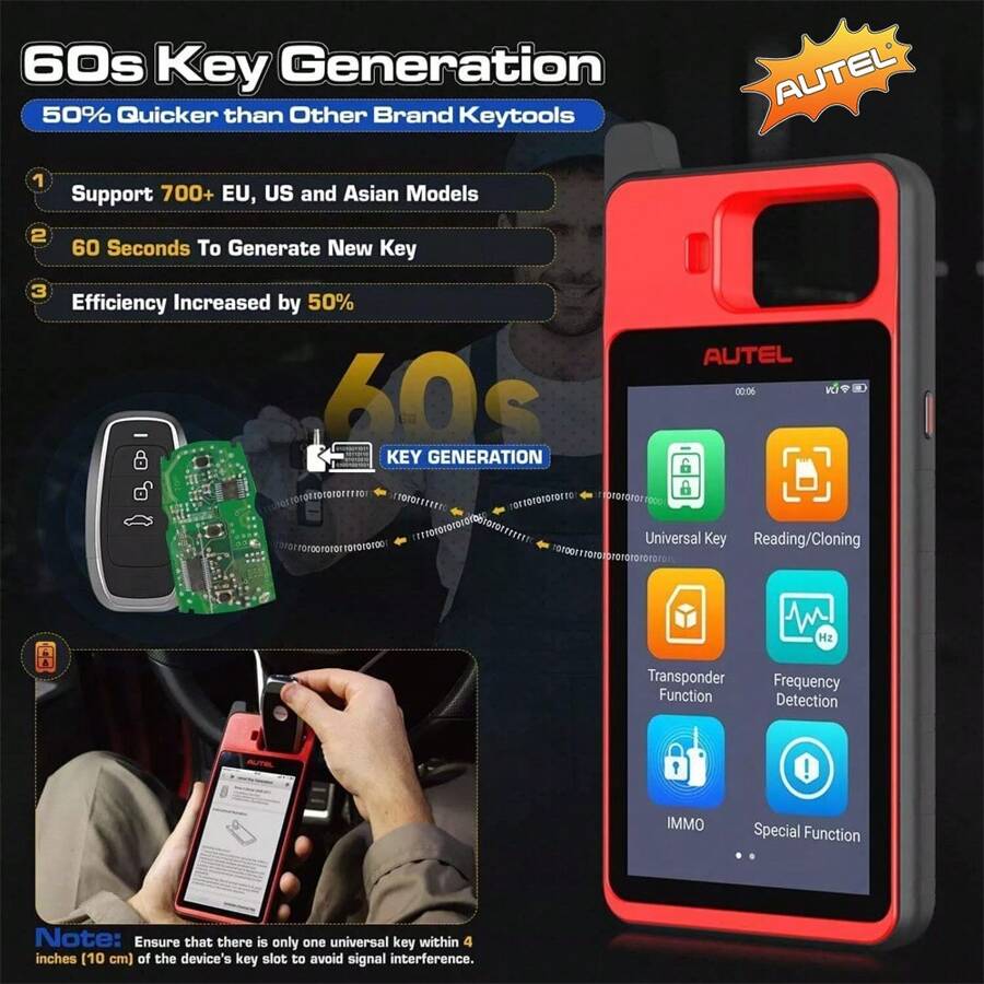Autel MaxiIM KM100X Key Fob Programming Tool, As KM100 KM100E 2024 Newest Lite Of IM508 IM608 ...