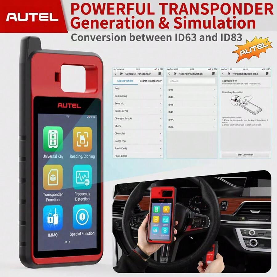 Autel MaxiIM KM100X Key Fob Programming Tool, As KM100 KM100E 2024 Newest Lite Of IM508 IM608 ...
