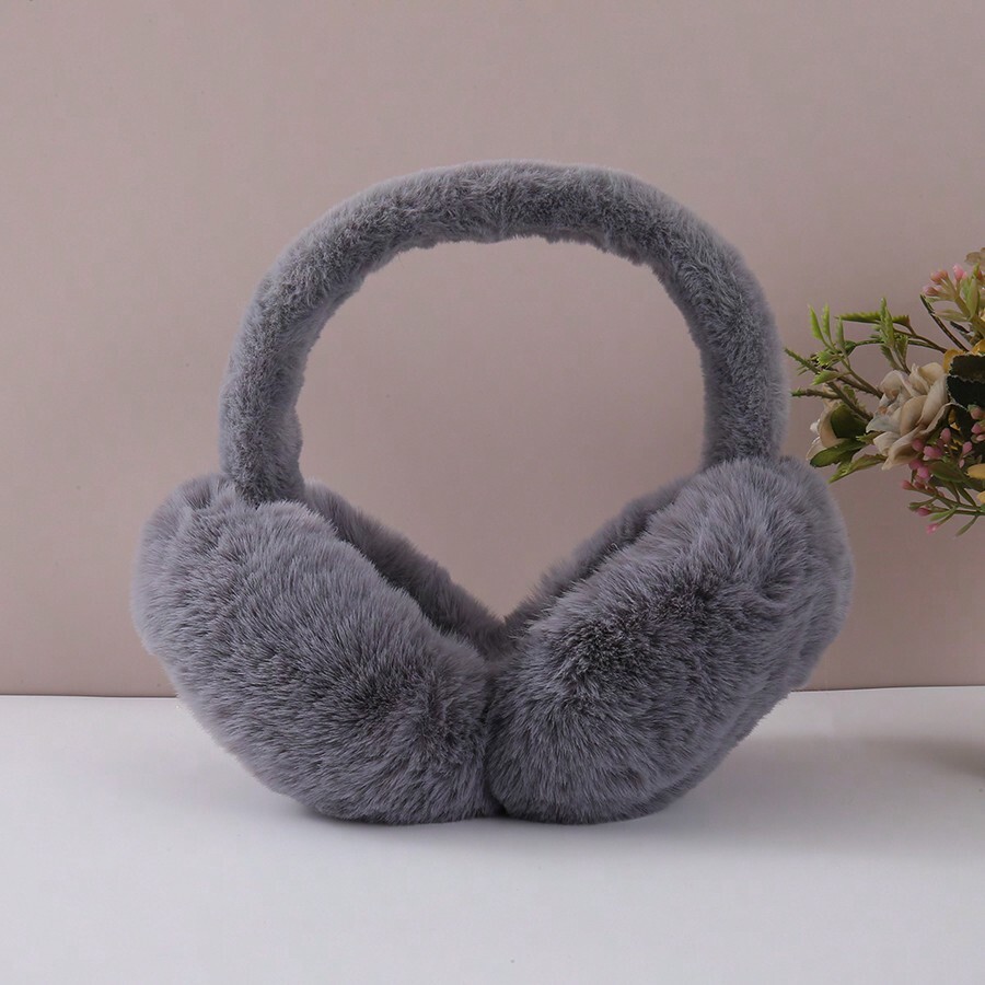 Korean Style Plush Winter Ear Warmer, Solid Color Ear Muffs That Can Be ...