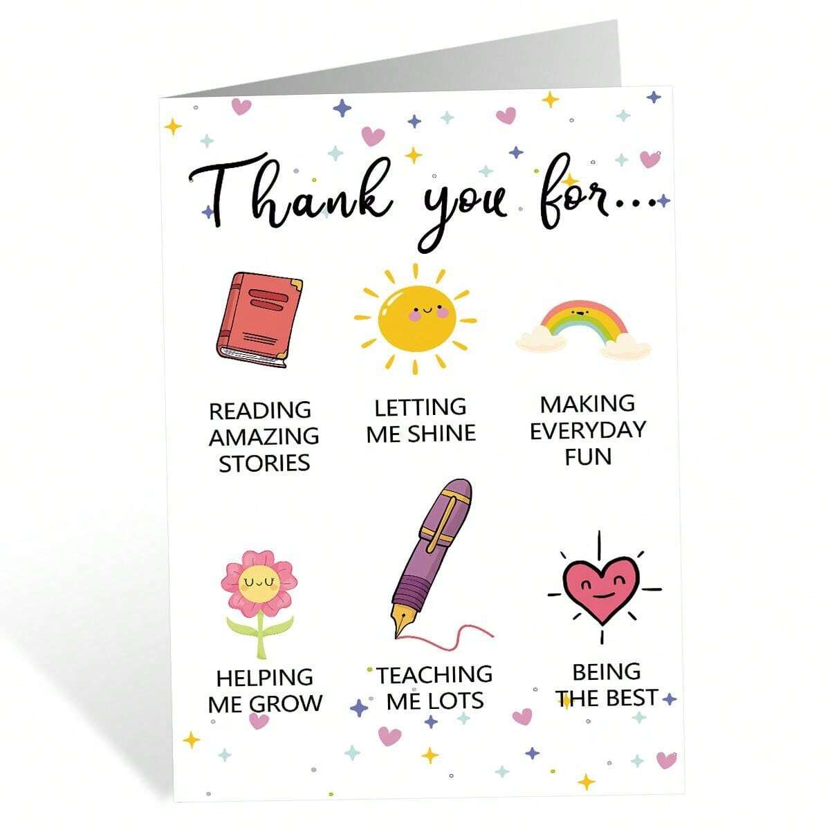 1 pièce Jolie carte de remerciement pour les enseignants, excellente ...