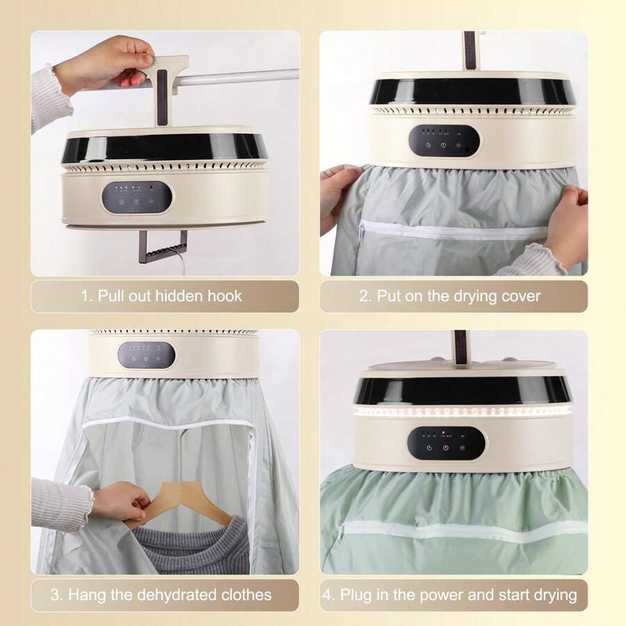 Portable Clothes Dryer, Mini Dryers, Electric Compact Foldable Portable ...