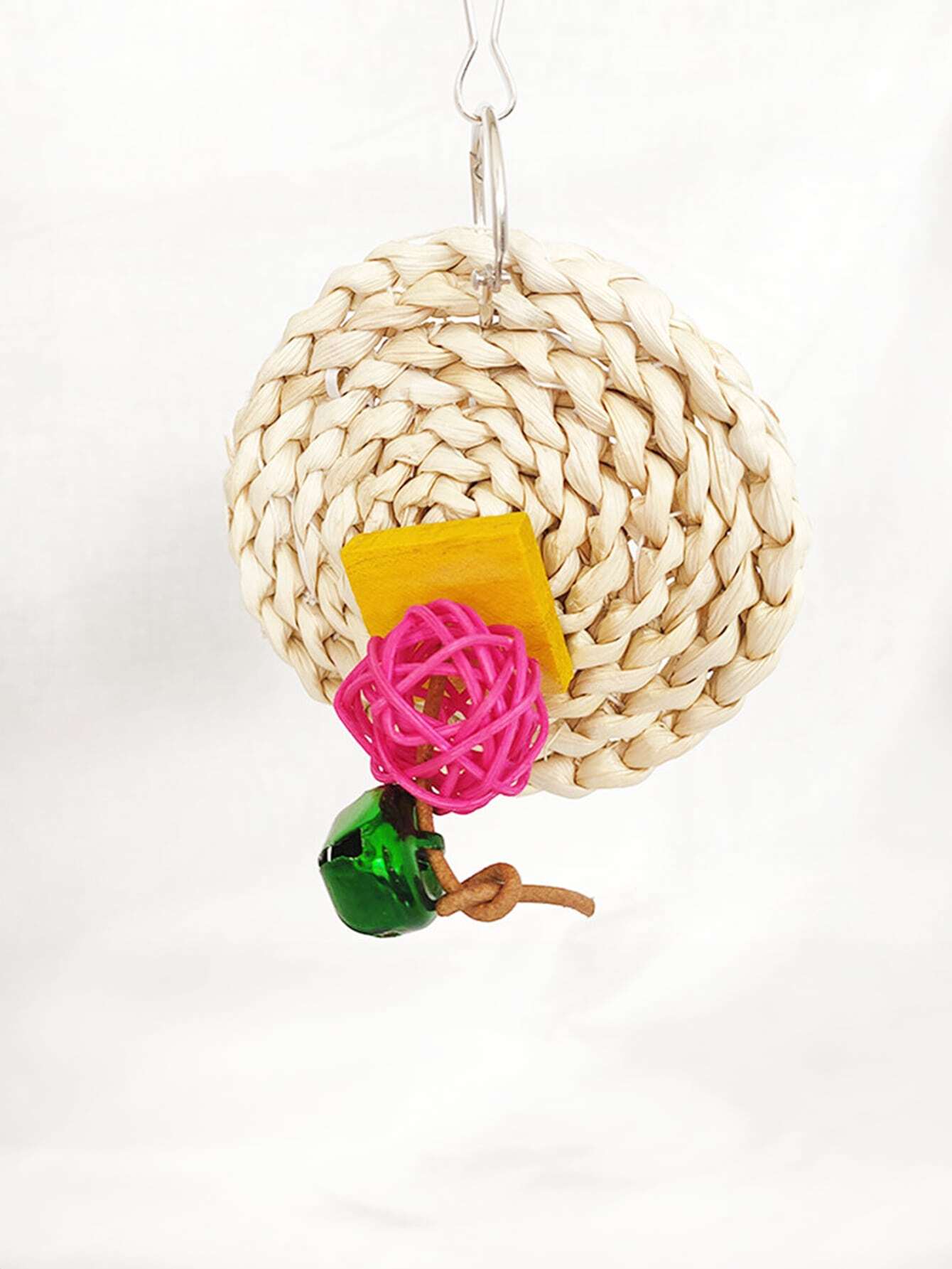 Corn Husk Braided Woven Grass Ball Bite Grinding Parrot Bird Toy ...