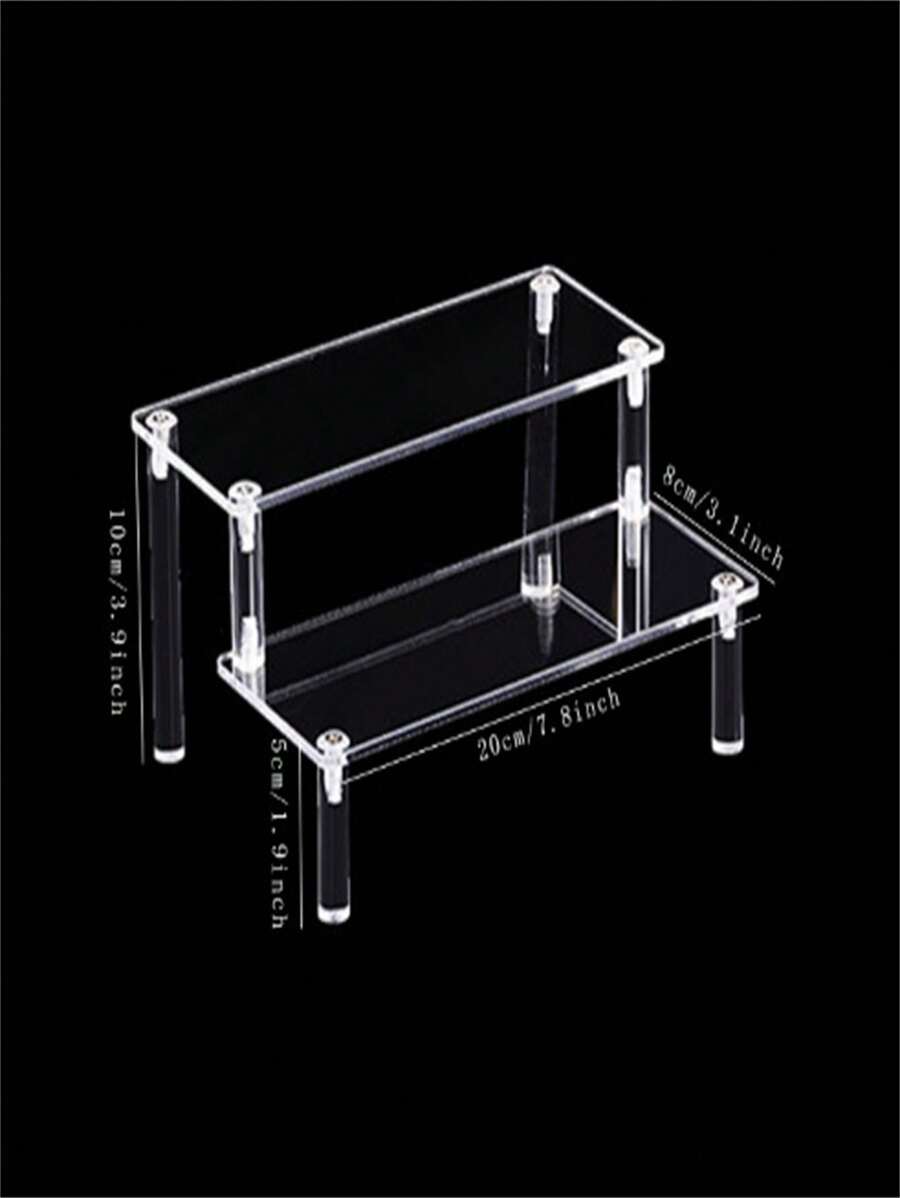1pc Acrylic Cosmetics Storage Rack, Multi-Layer Transparent Storage ...