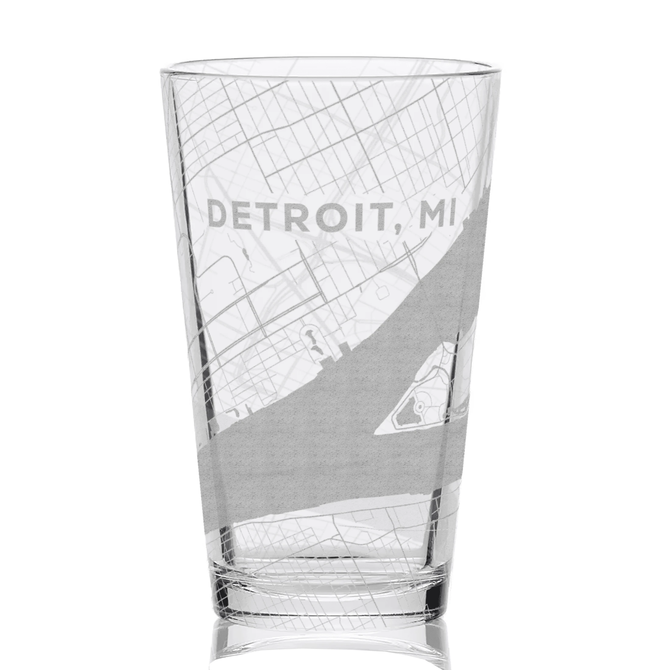 DETROIT MICHIGAN Laser Engraved 16oz Pint Glass, Great Gift Idea ...