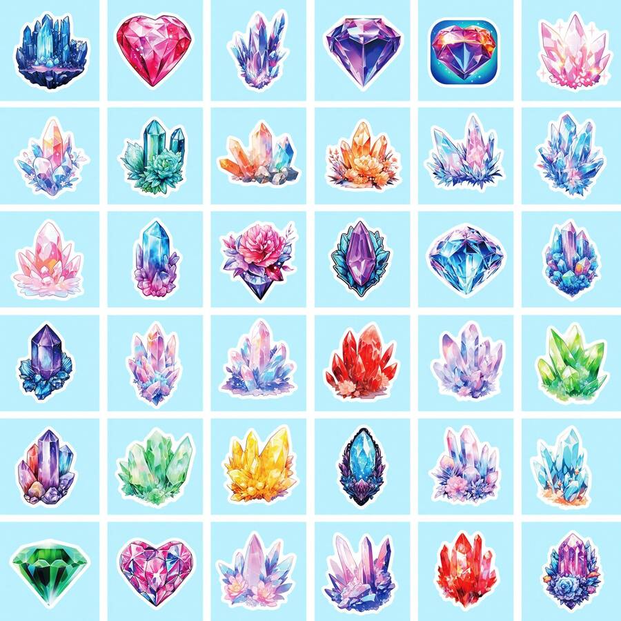 100pcs Aesthetics Stickers, Beautiful Flowers Vinyl Waterproof Stickers ...