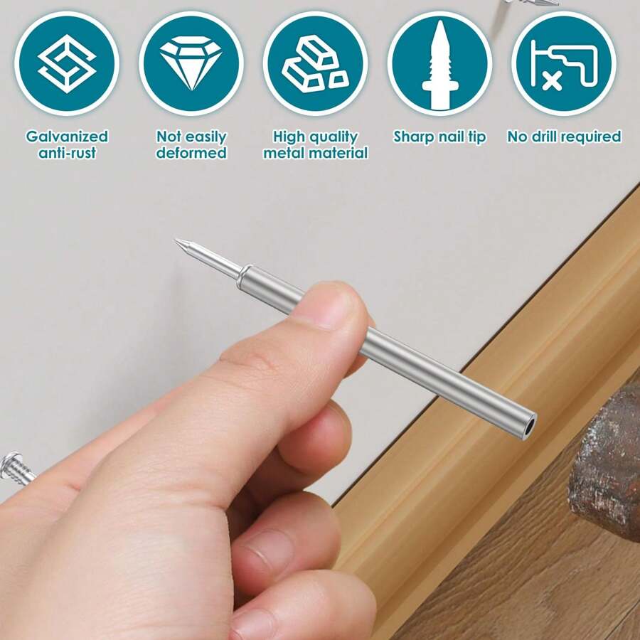 500Pcs Double-Head Skirting Thread Seamless Nail Metal Skirting Line ... 500Pcs Double-Head Skirting Thread Seamless Nail Metal Skirting Line ...