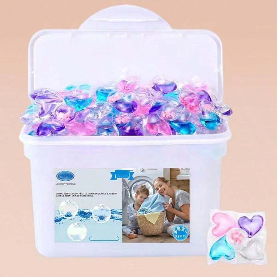 50pcs 5-In-1 Multi-Chamber Laundry Detergent Beads, Clothes Fragrance ...