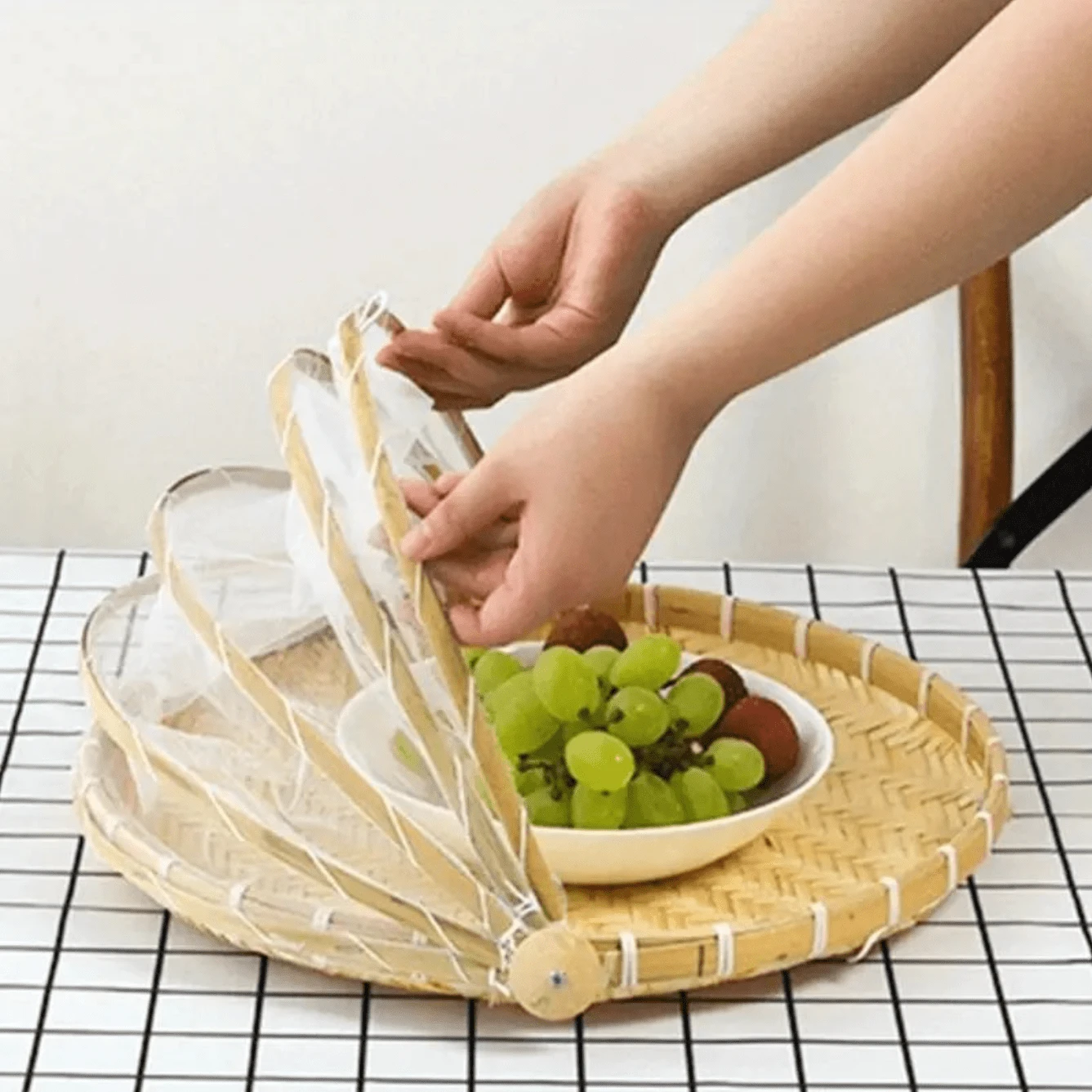 Outdoor & Home Use Food Cover & Drying Basket, Round Banneton Bread ...