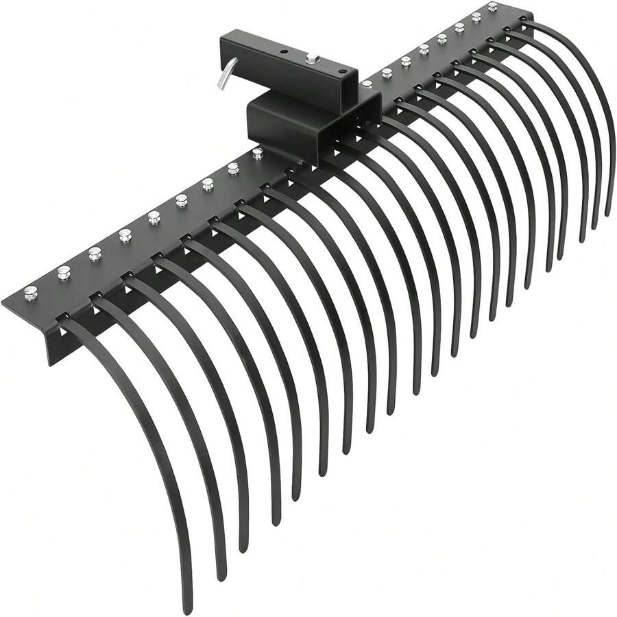 60 Inch Landscape Rock Rake,3 Point Attach Rake Fit For 2 Inch Receiver ...