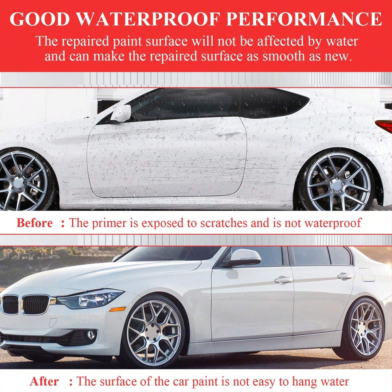 Lápiz de retoque de pintura negra para reparar rayones de coches con ...