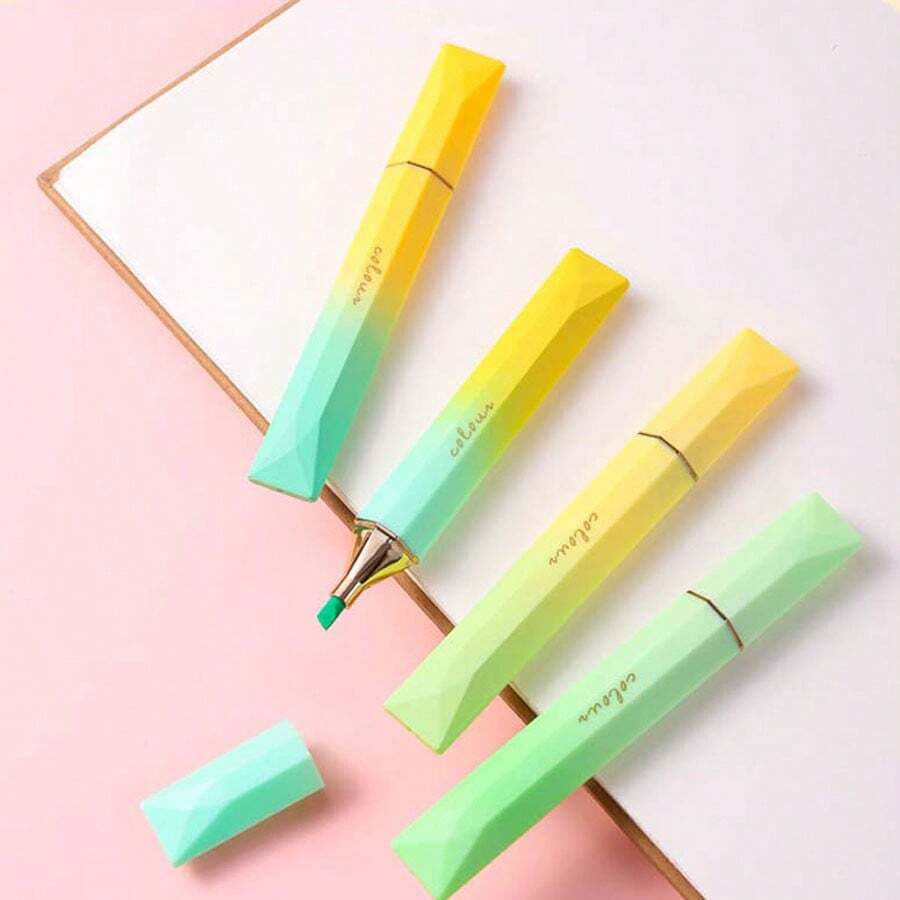High Appearance Fluorescent Pen Gradually Changes Color Soft Headed ...