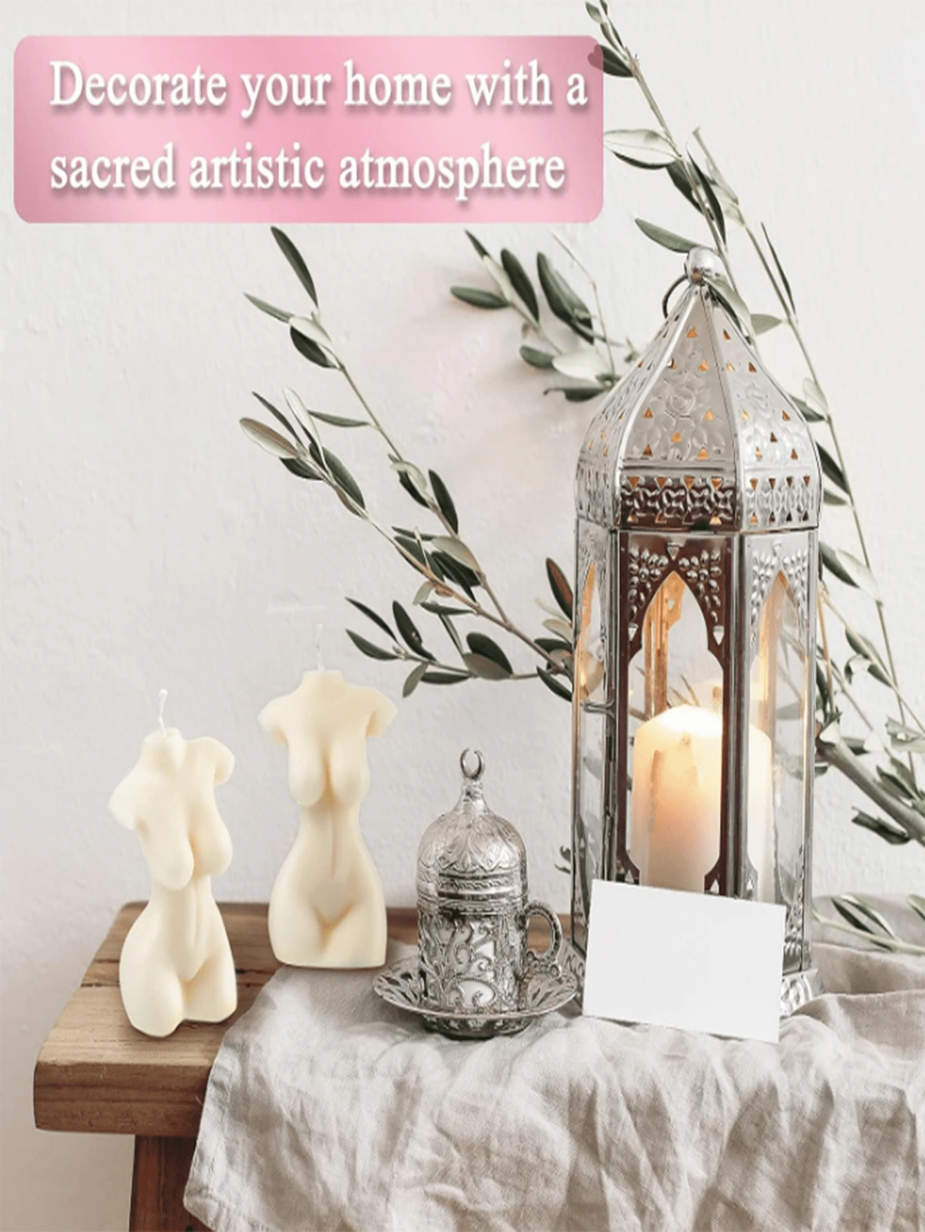 1 Piece White Body Soy Candle Female Body Shaped Candle Woman Torso ...